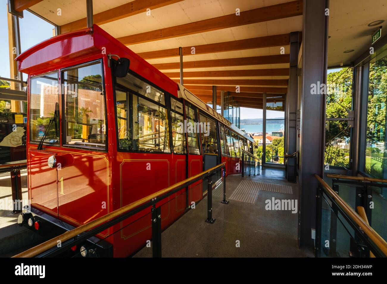 WELLINGTON, NEW ZEALAND - Feb 25, 2020: Wellington's iconic Cable Car ...