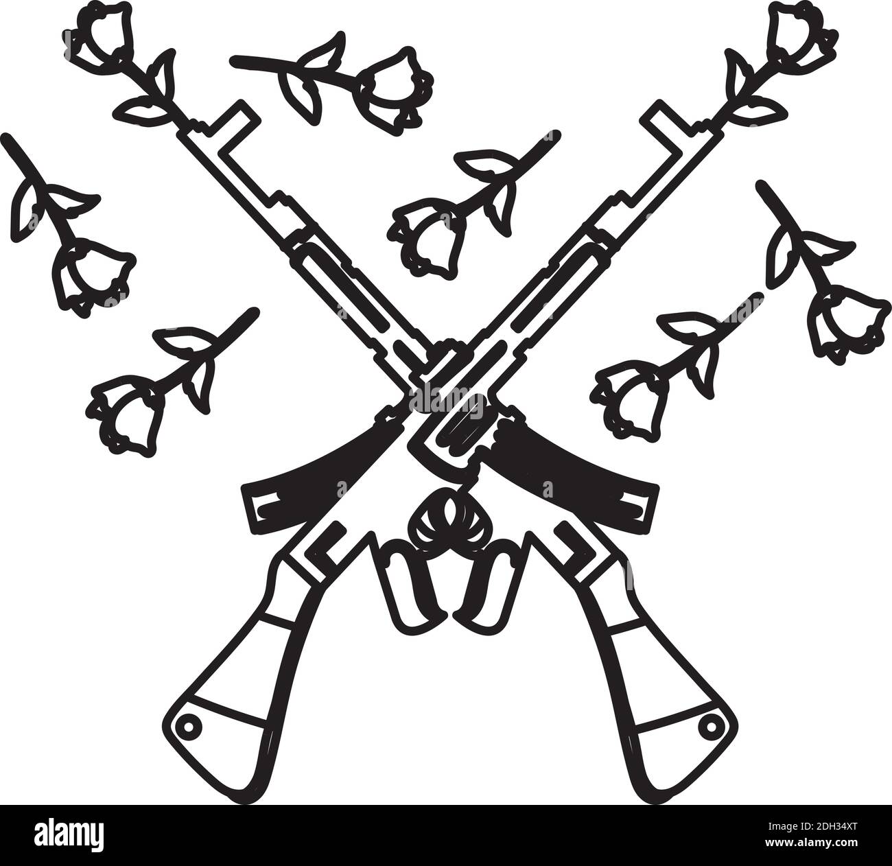 War roses Stock Vector Images - Alamy