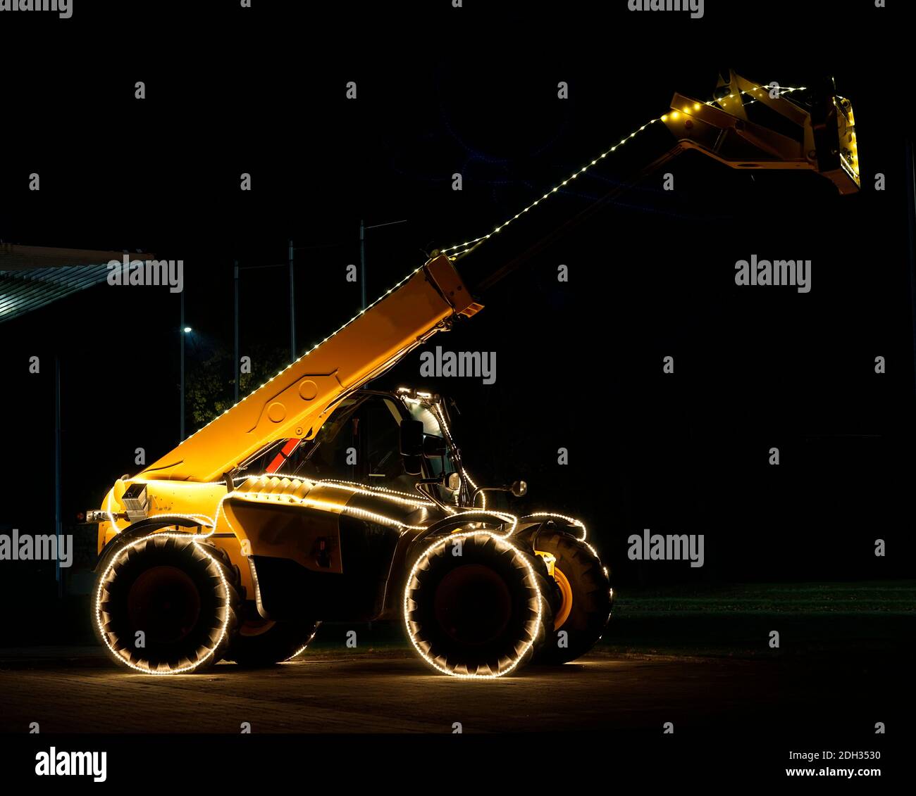 Christmas lights illuminate decorative hi-res stock photography and ...