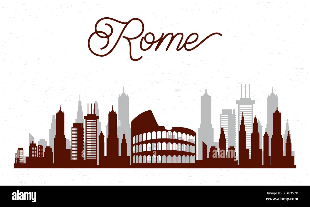 Rome street scene Stock Vector Images - Alamy