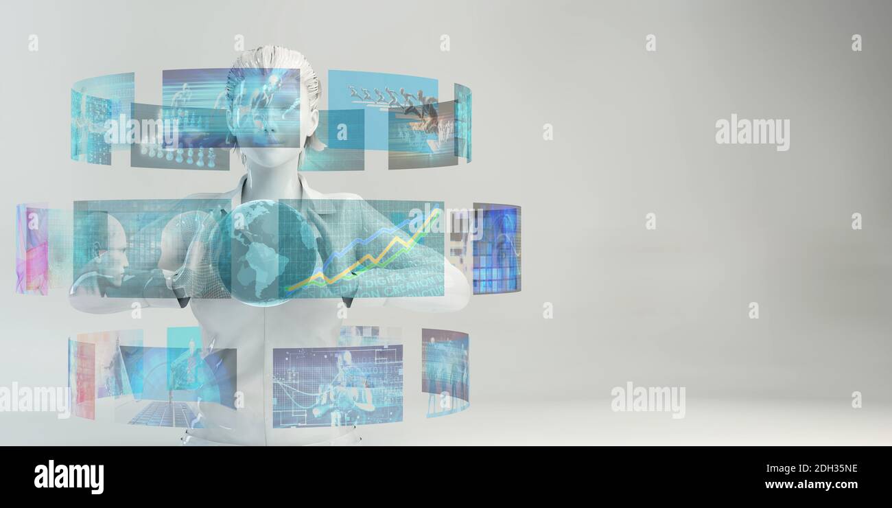 Video Wall Marketing Concept Stock Photo - Alamy