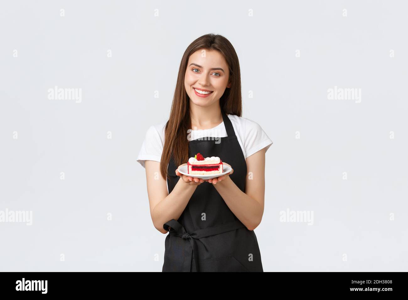 Portrait happy employees cafe hi-res stock photography and images - Alamy