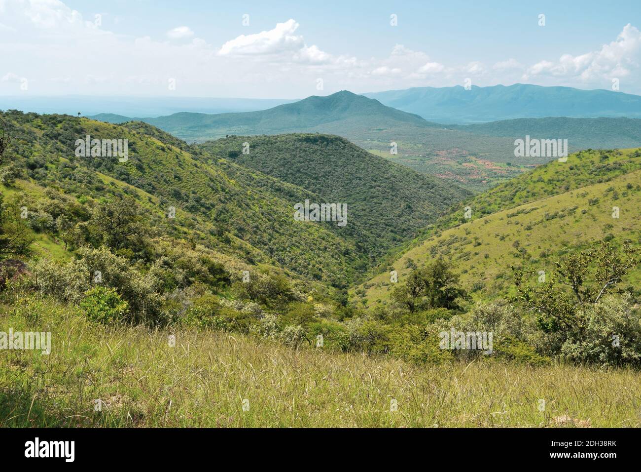 Scenic mountain landscapes in rural Kenya Stock Photo - Alamy