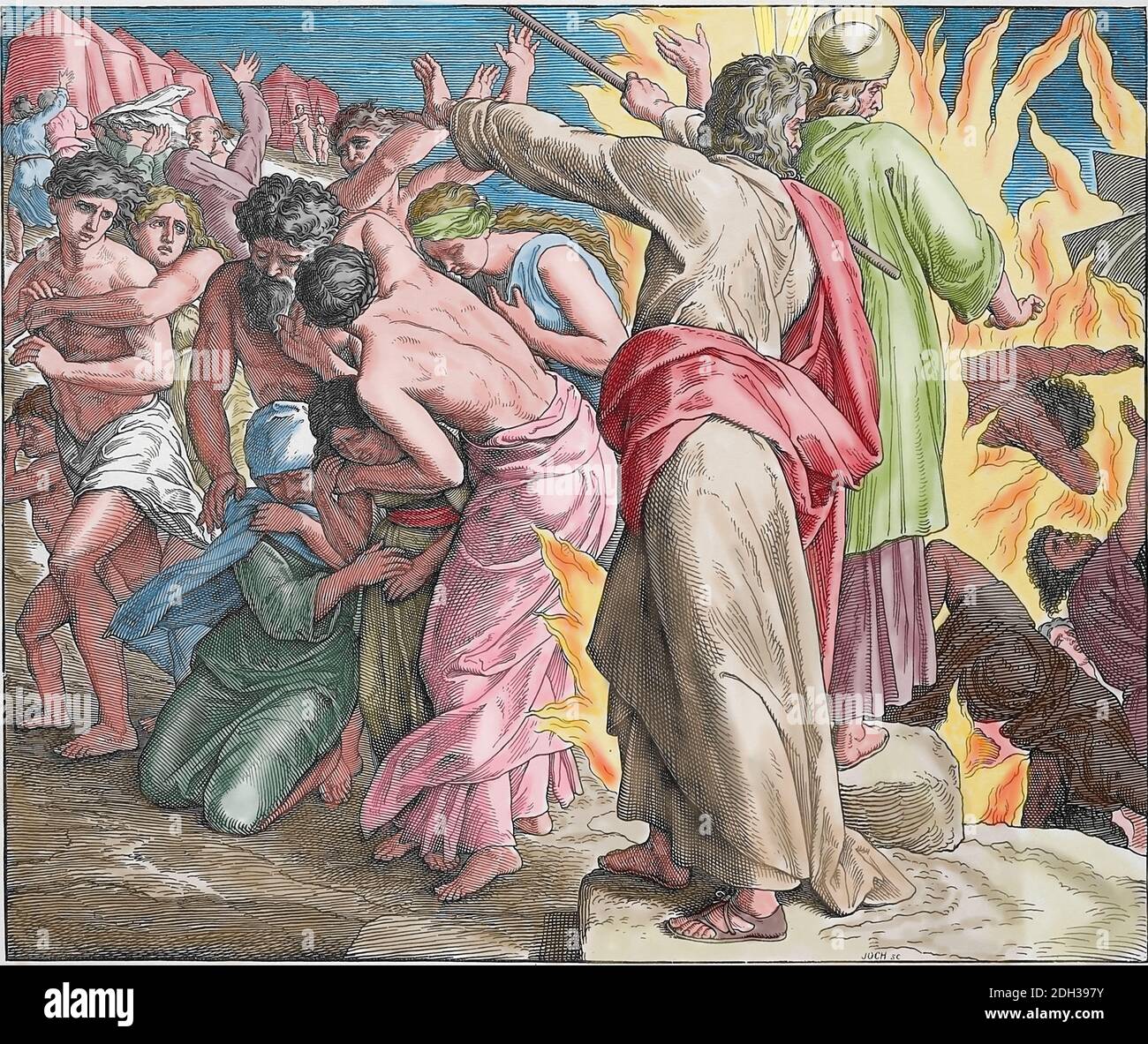 Old Testament. Korah and his followers are punished. Book of the ...