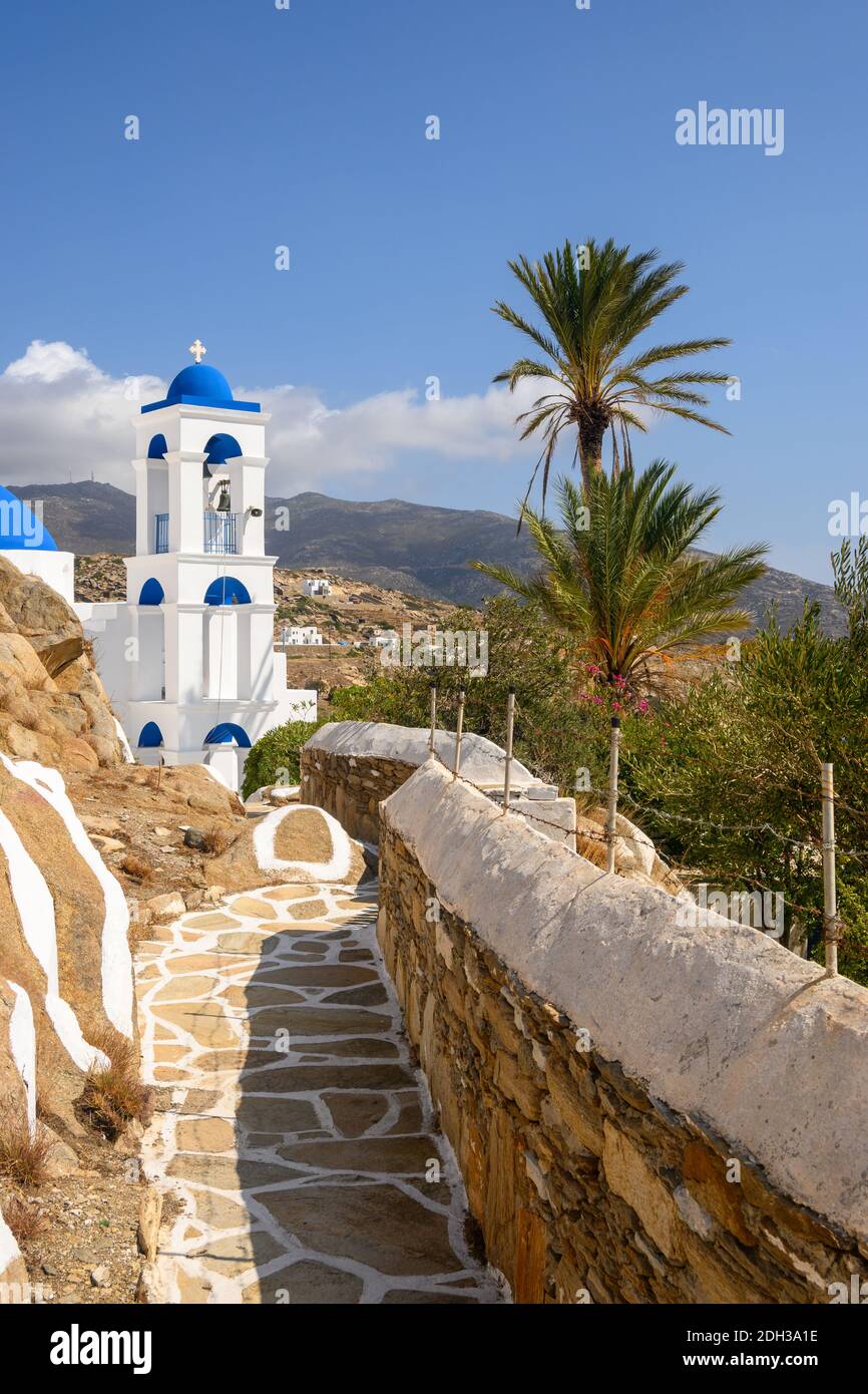 Church of Virgin Mary of the Cliff in Chora town on Ios Island ...
