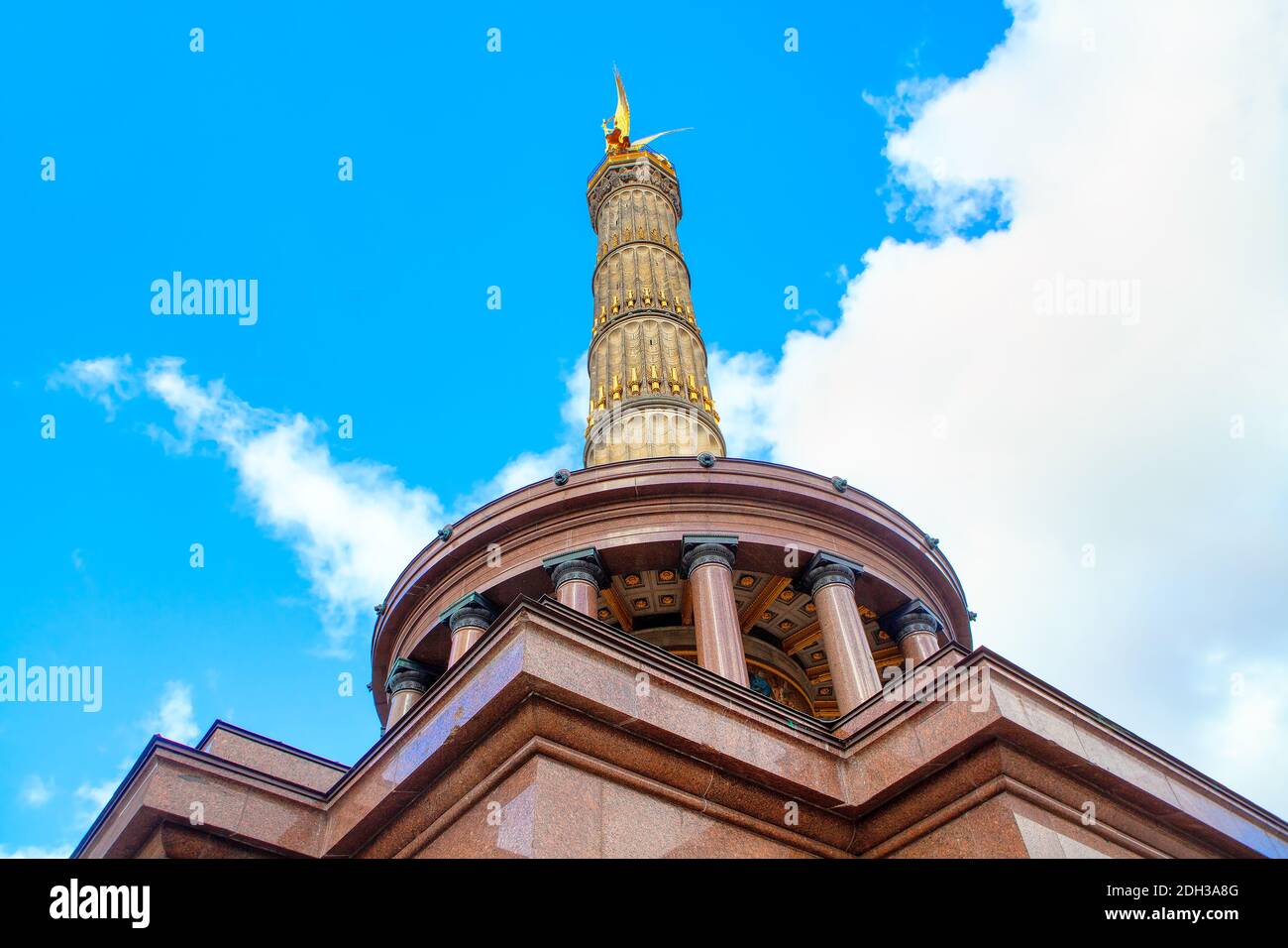 Victory Column in Berlin . german monument of commemorating victory in ...