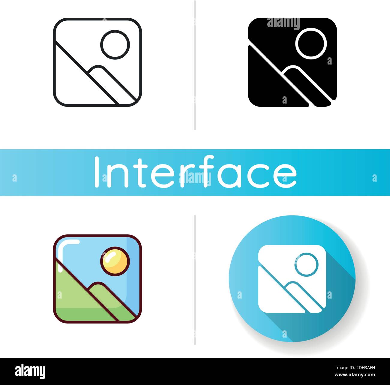 Photo gallery app icon Stock Vector Image & Art - Alamy
