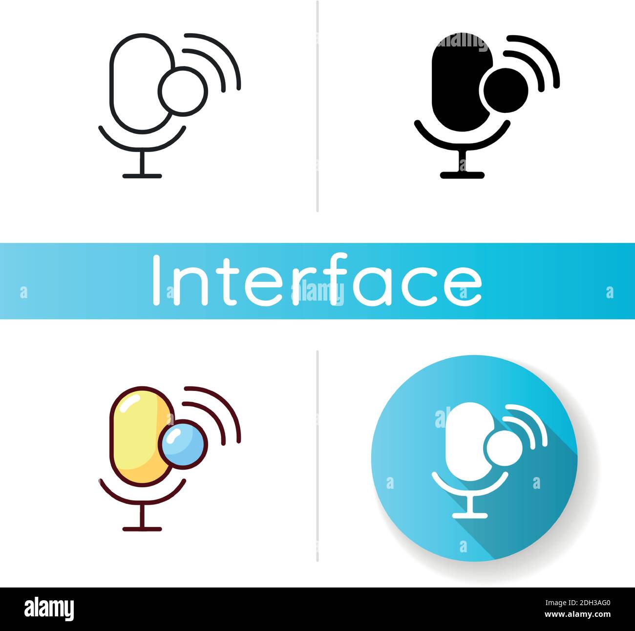 Voice assistant app icon Stock Vector Image & Art - Alamy