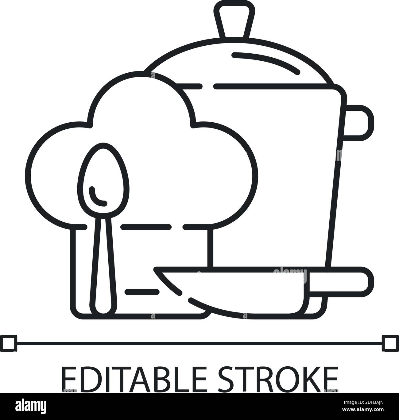 Cooking linear icon Stock Vector Image & Art - Alamy