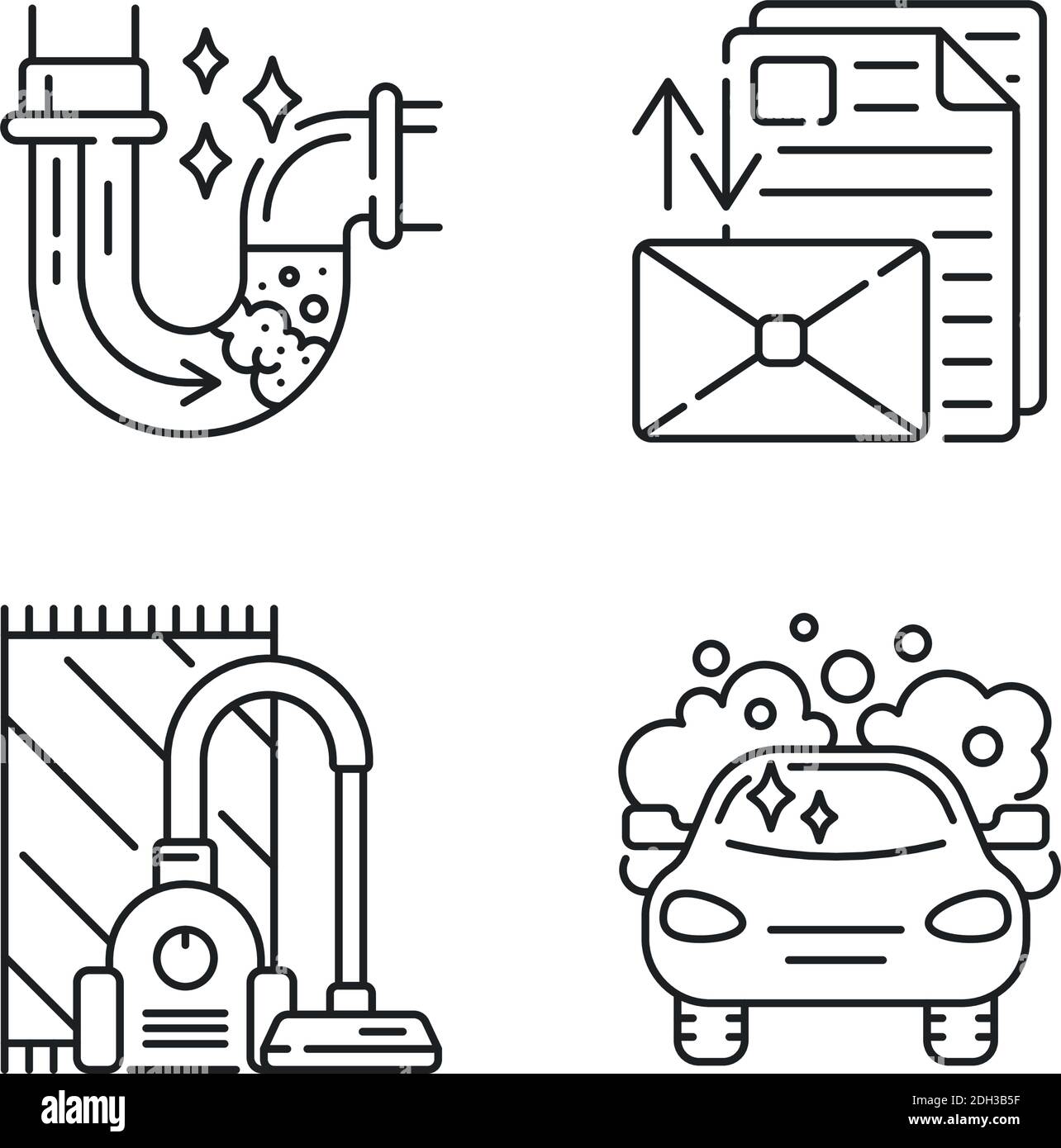 Housekeeper housekeeping cleaning Black and White Stock Photos & Images ...