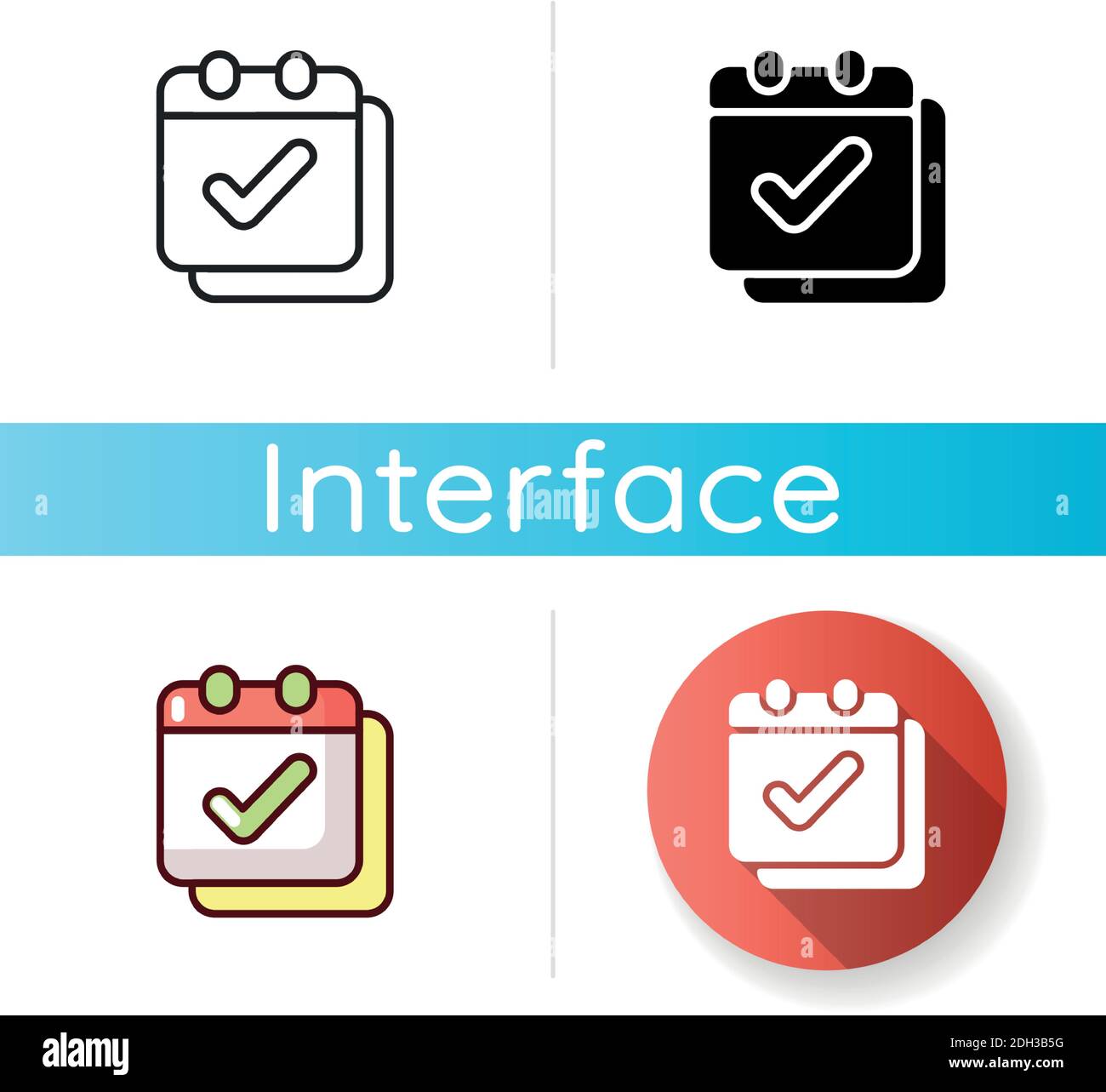 Calendar app icon Stock Vector Image & Art - Alamy