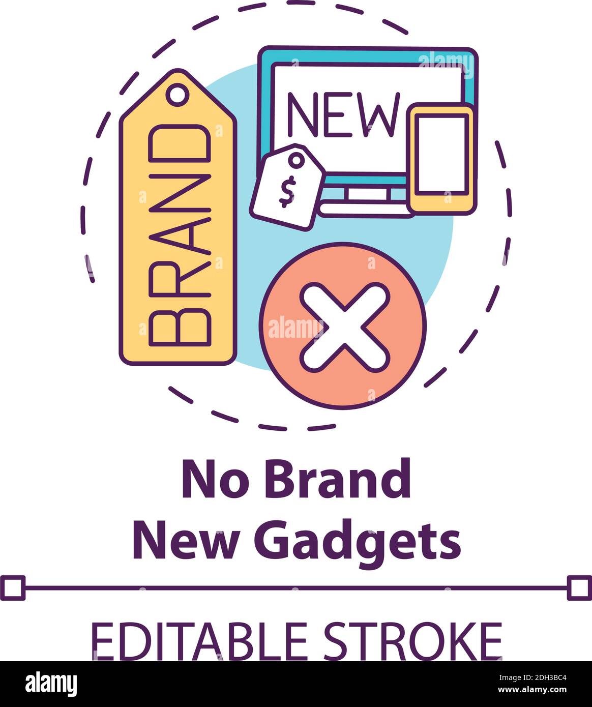 No brand new gadgets concept icon Stock Vector Image & Art - Alamy