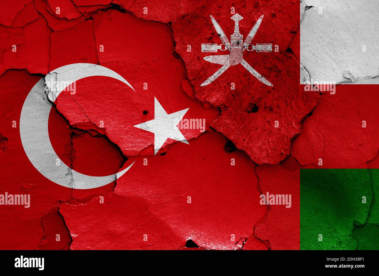 Turkey oman flag hi-res stock photography and images - Alamy