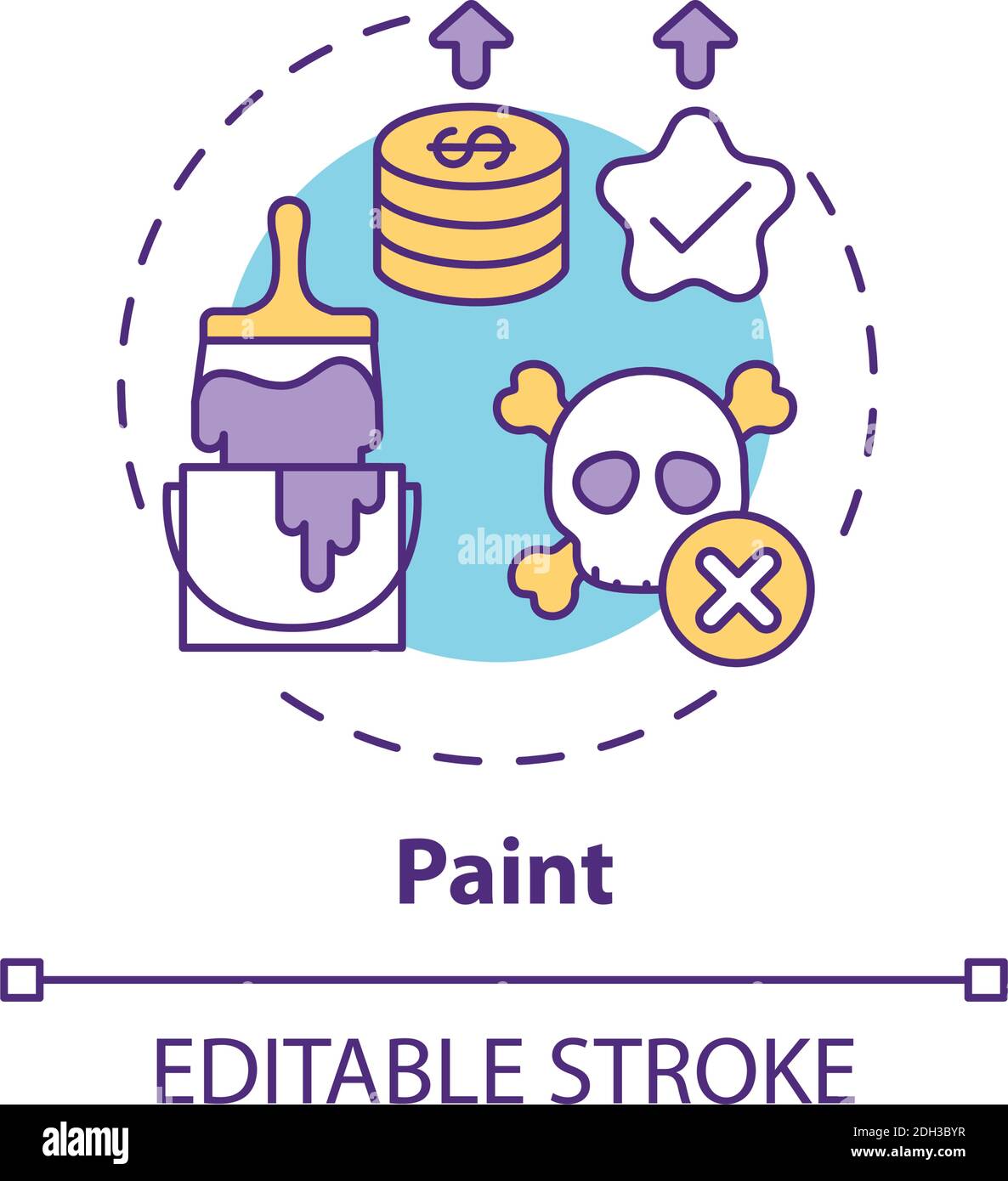 Paint concept icon Stock Vector Image & Art - Alamy