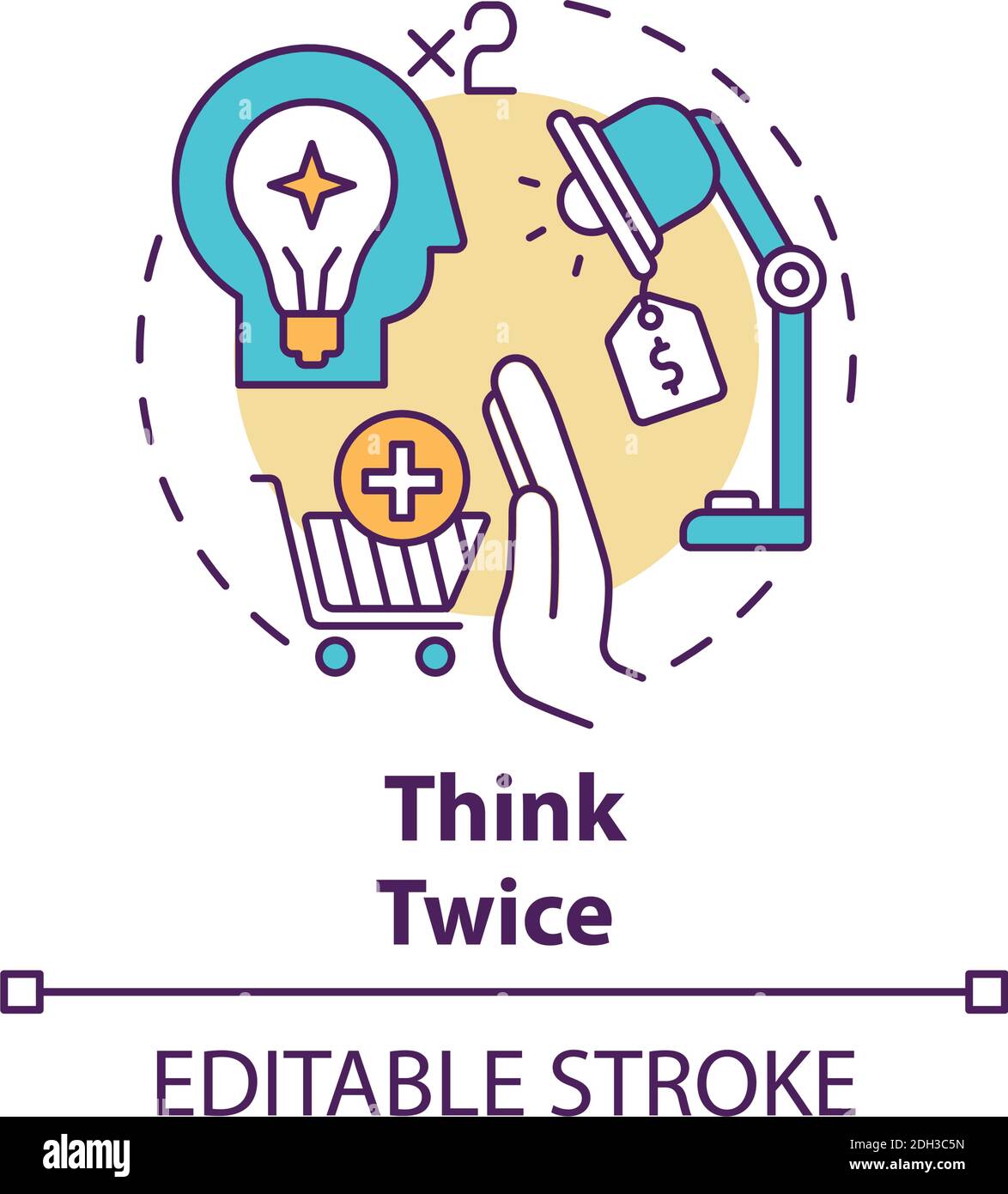 Think twice hi-res stock photography and images - Alamy