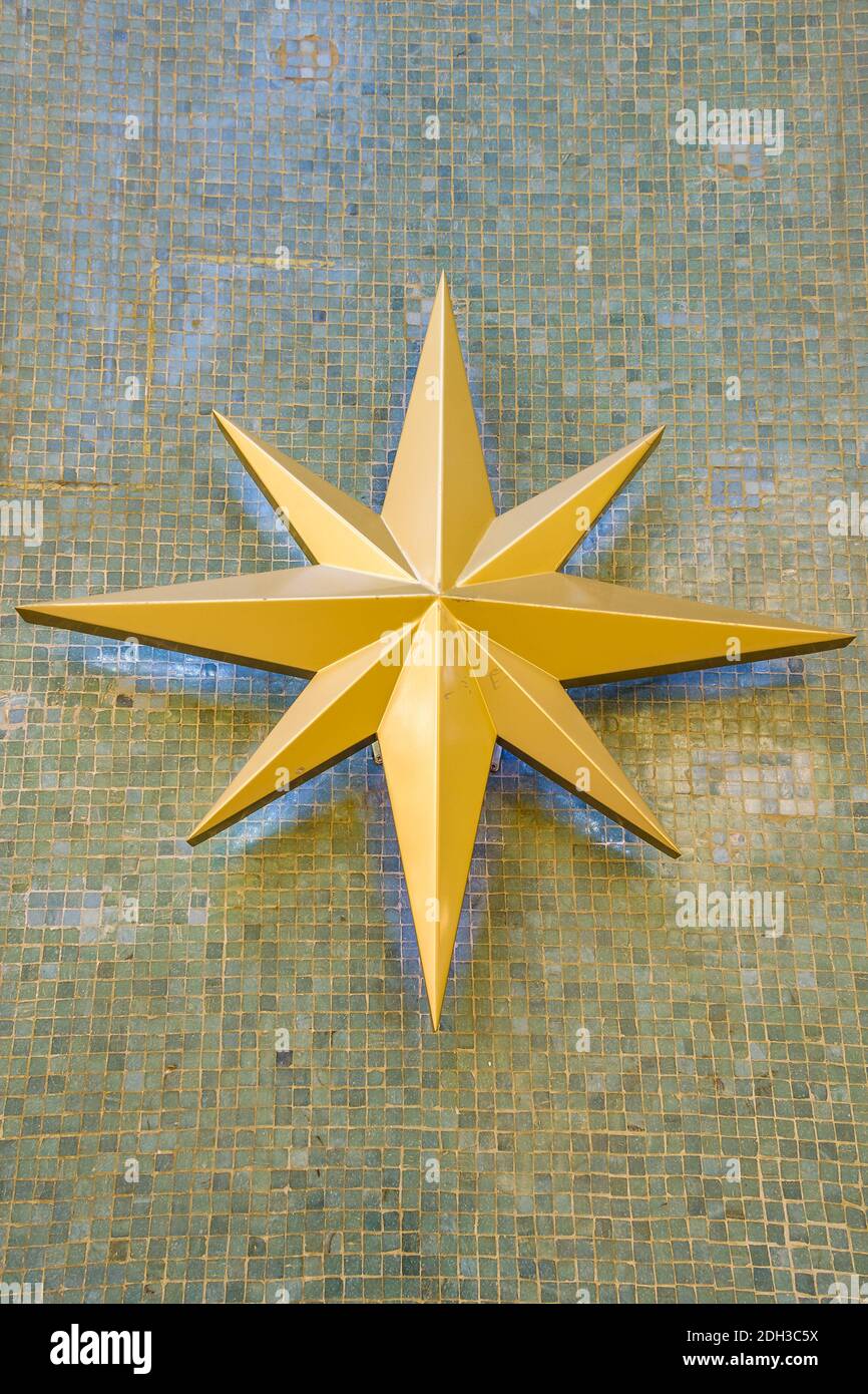 Star Sculpture at Building Facade Stock Photo - Alamy