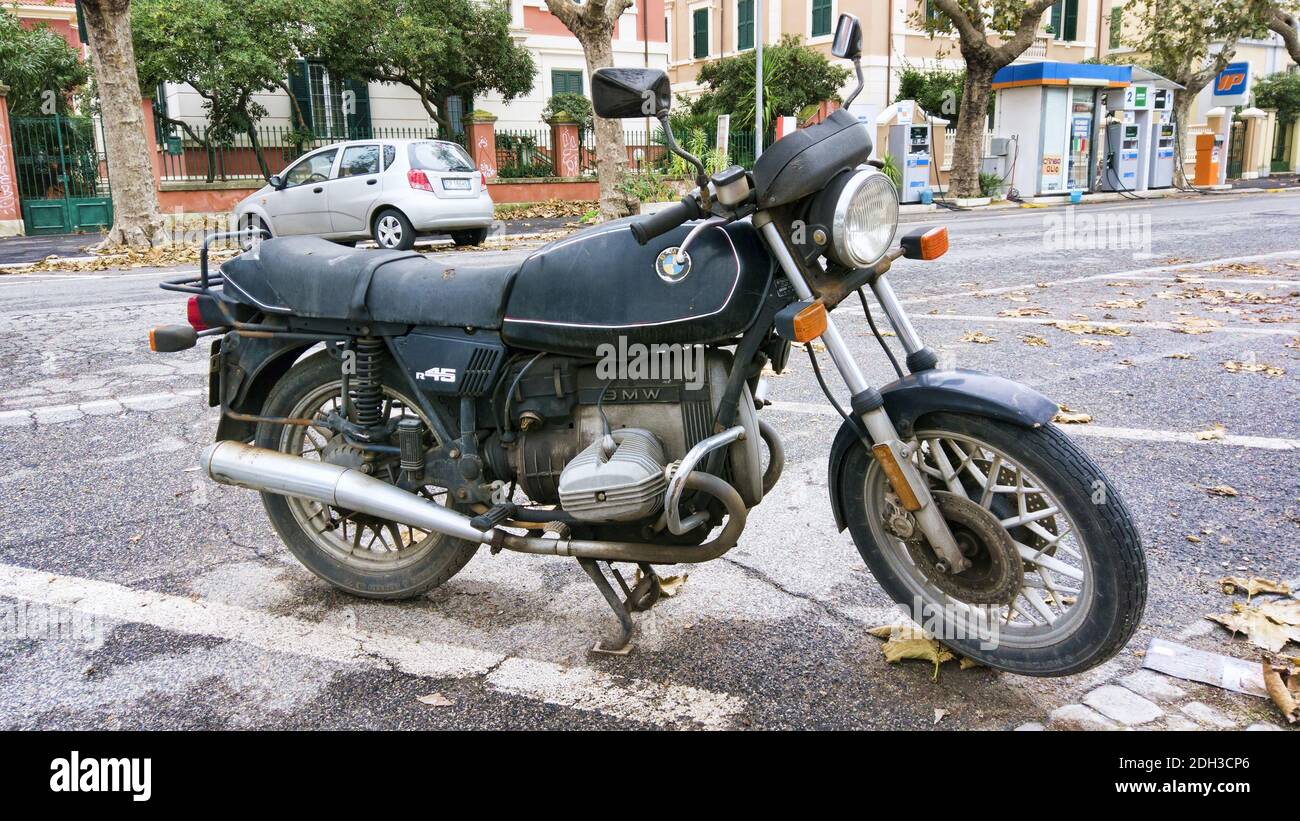 Rome,Italy - November 11, 2019:Profile view of beautiful vintage black ...