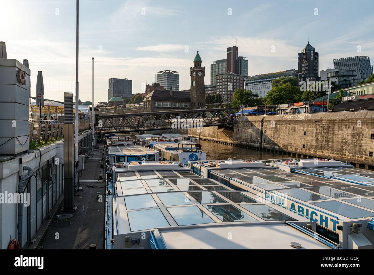 HAMBURG, GERMANY - Aug 08, 2020: Special view of the fish auction hall ...
