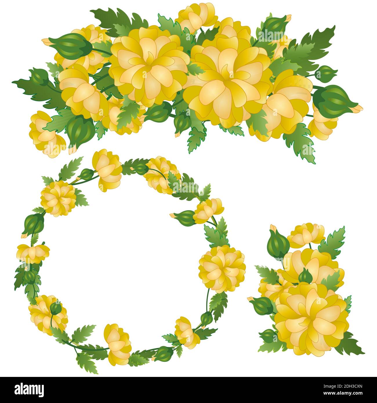 Yellow Flower Clip Art Border