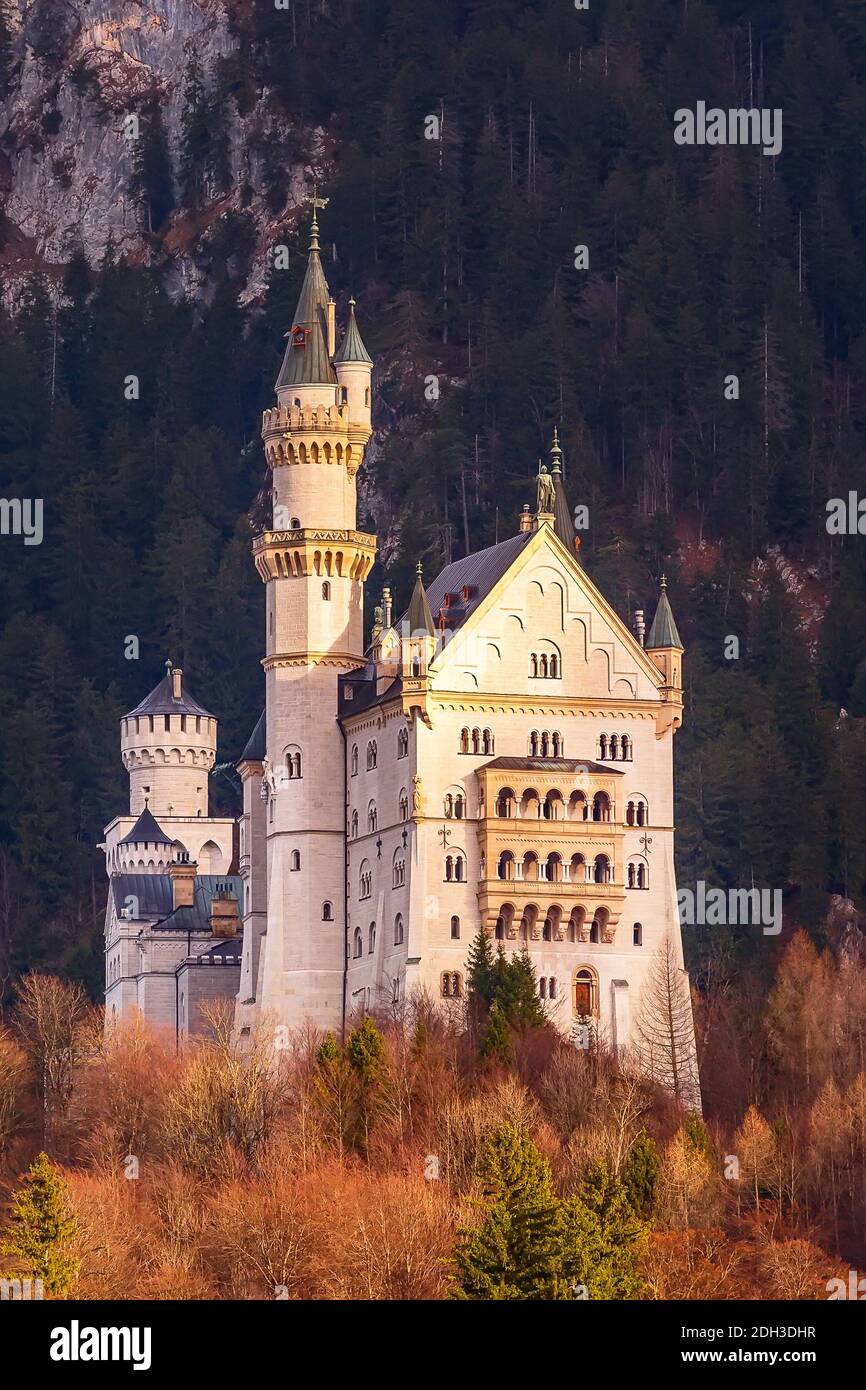 Close up view neuschwanstein castle hi-res stock photography and images ...