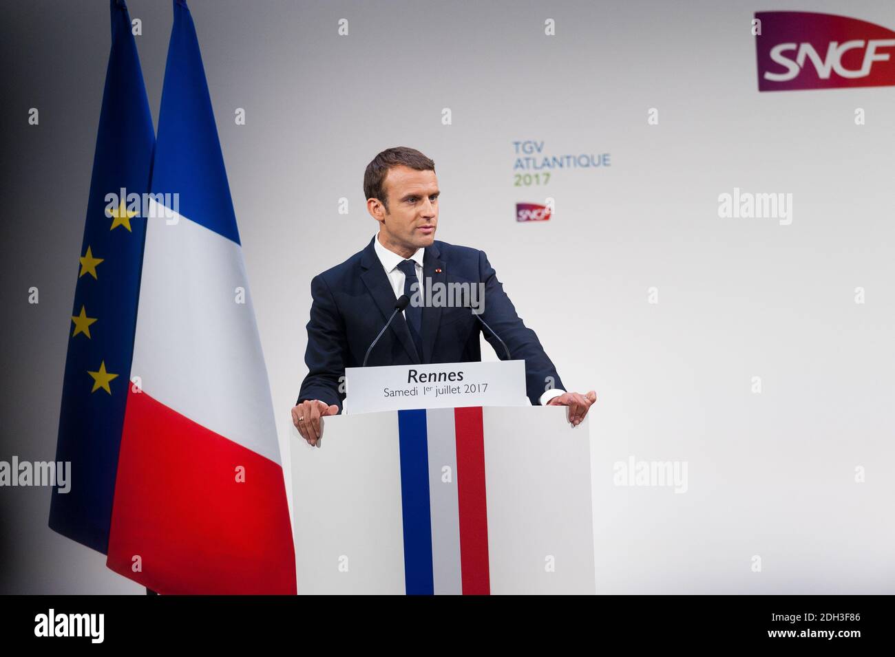 Emmanuel Macron Inauguration LGV Ouest 1th july 2017 It took a little ...