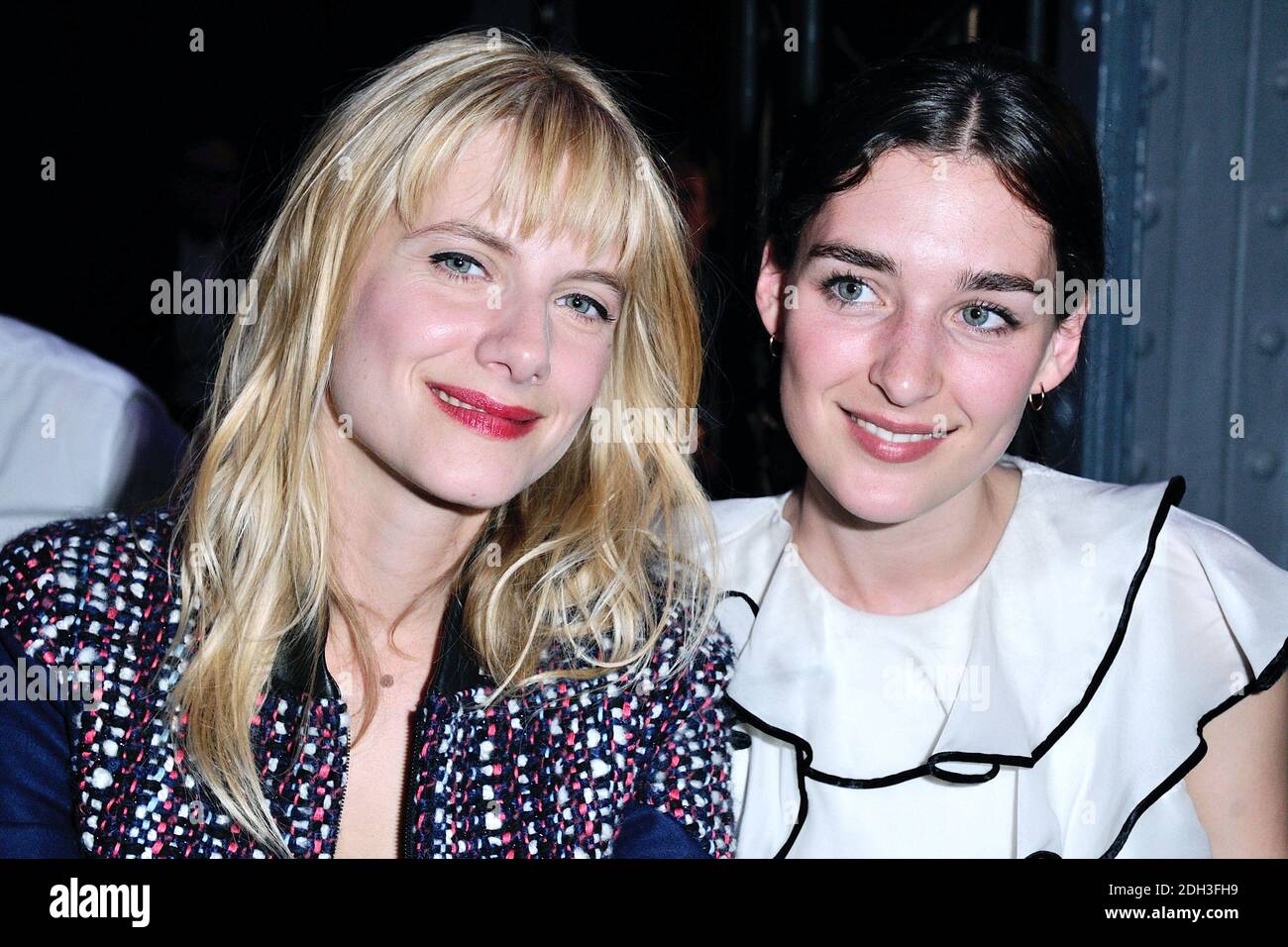 Melanie Laurent and Helene Kuhn attending the Azzaro 2017/18 Fall ...