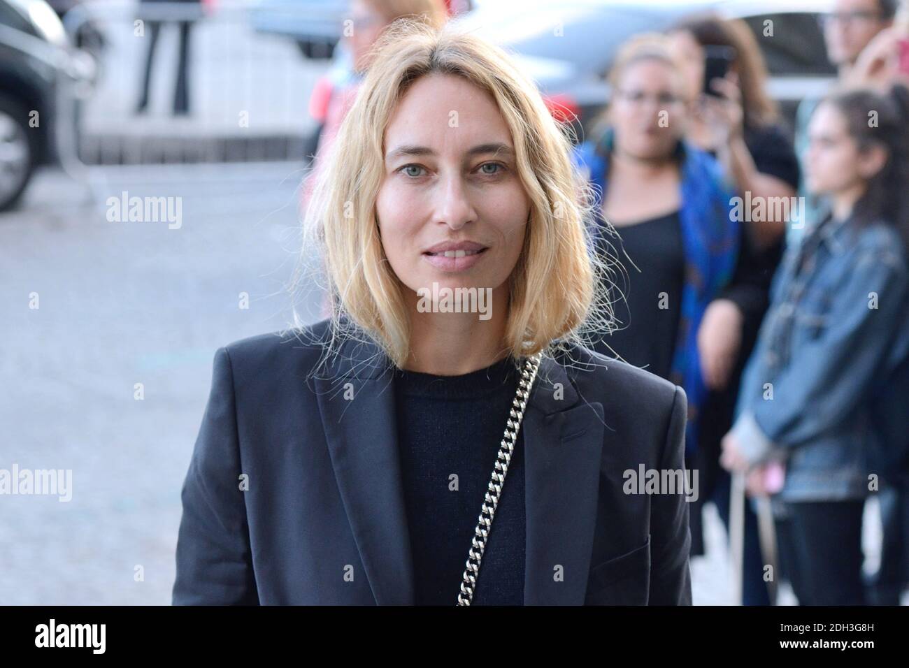 Alexandra Golovanoff arriving at the Miu Miu 2017/18 Fall Winter Haute ...