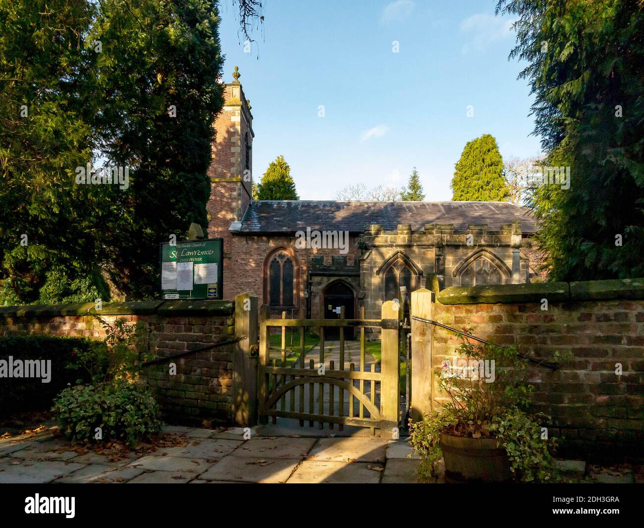 Entrance gate and path leading to the South Porch at St. Lawrence's ...