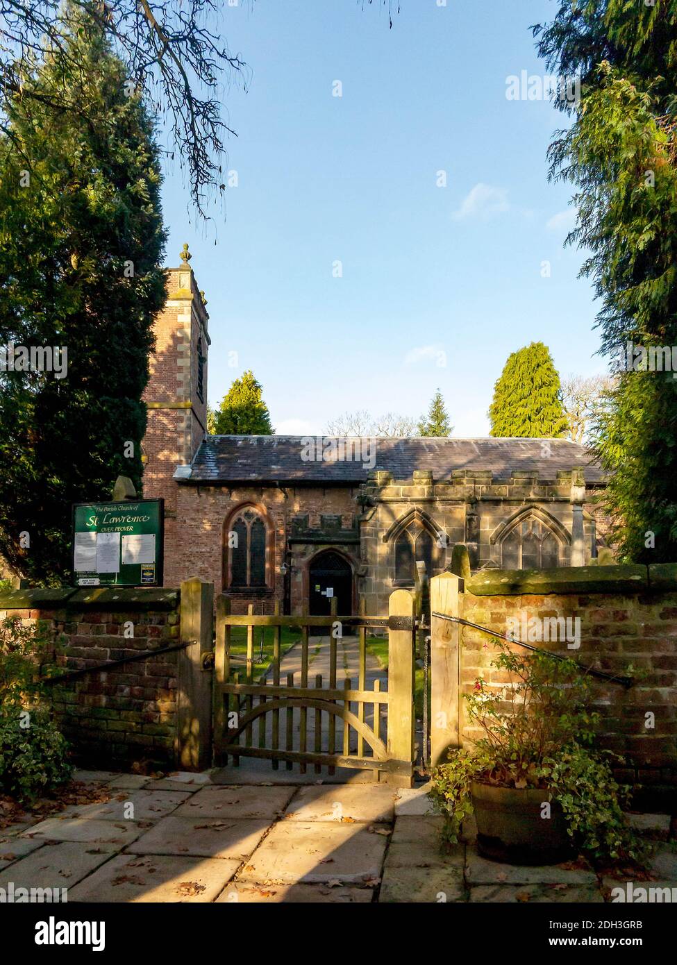 Entrance gate and path leading to the South Porch at St. Lawrence's ...