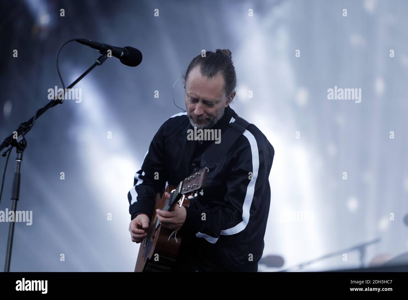 Radiohead performing during the Main Square Festival 2017 in Arras ...