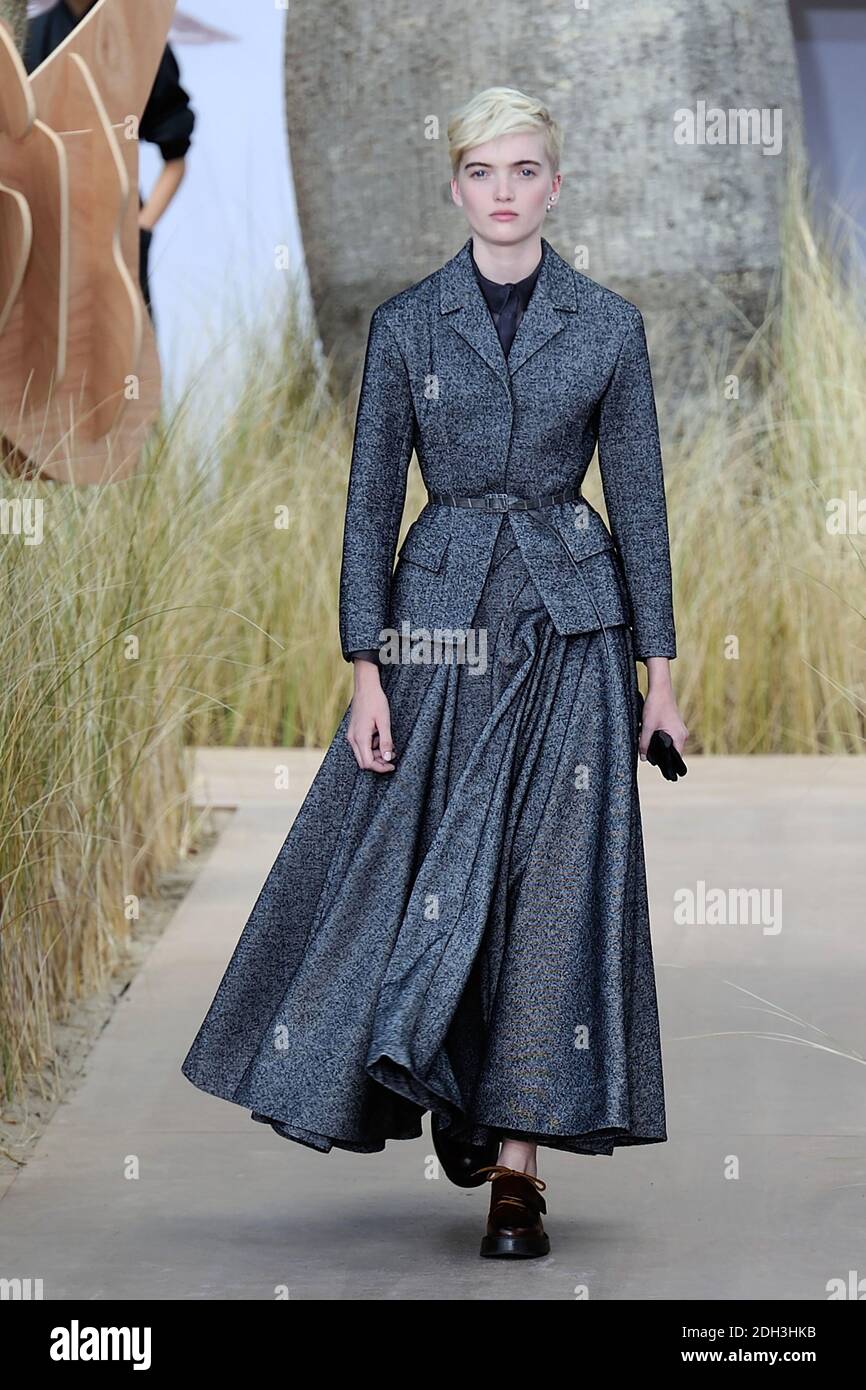 A model displays a creation on the runway during the Christian Dior ...
