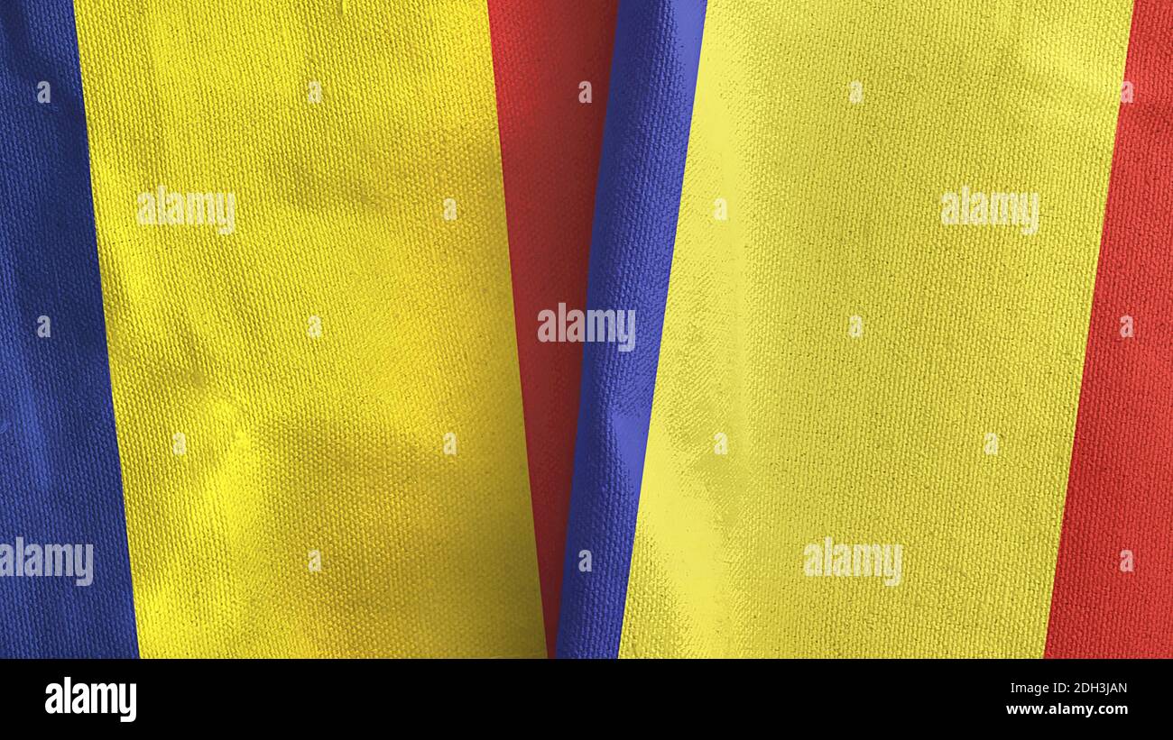 Romania chad flag hi-res stock photography and images - Alamy