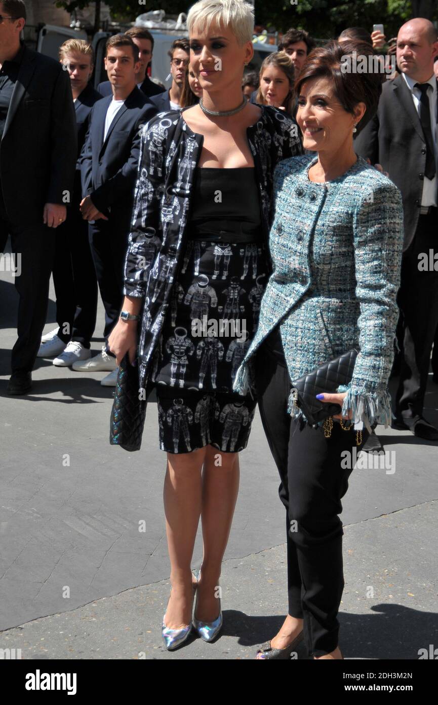 Katy Perry and Mother Mary Perry arriving at the Chanel show during ...