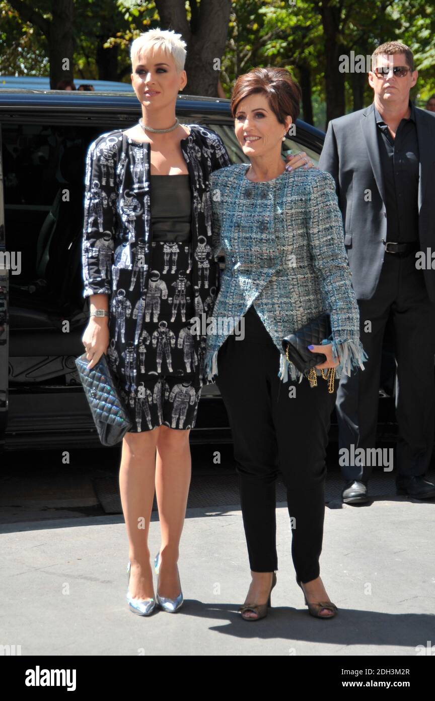 Katy Perry and Mother Mary Perry arriving at the Chanel show during ...