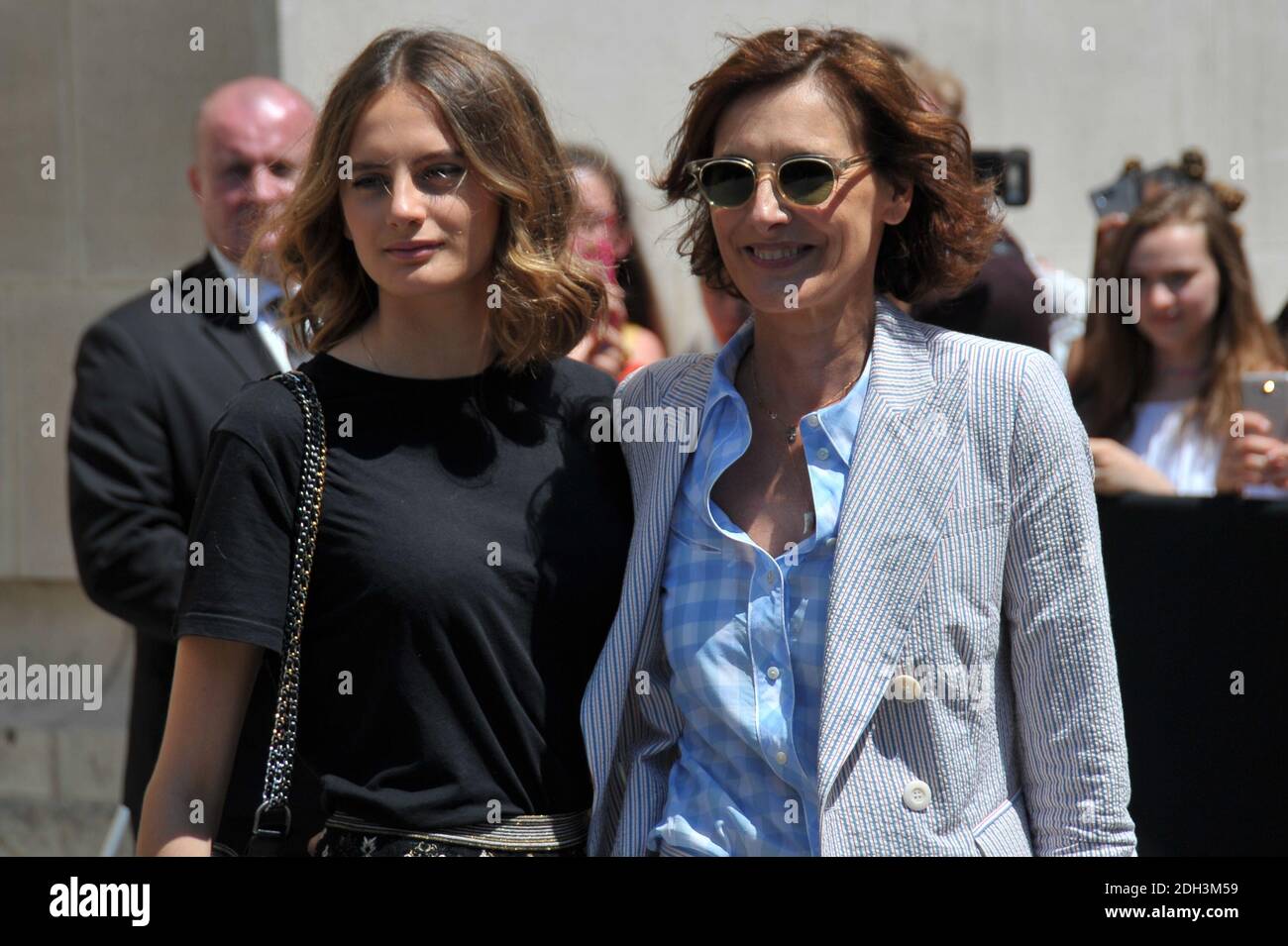 Ines de La Fressange and her daughter Violette D'Urso arriving at the ...
