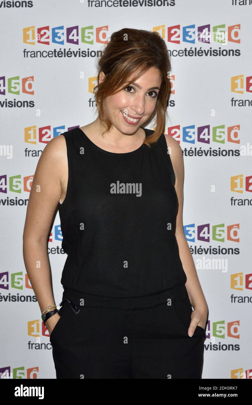 Lea Salame attending the France Televisions 2017/2018 press conference ...
