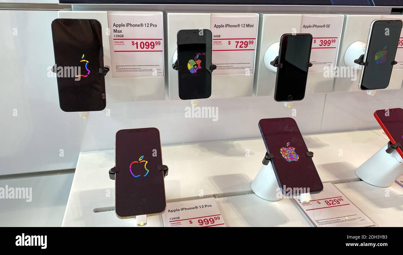 Orlando, FL USA - November 13/, 2020: The new Apple iPhone 12 Pro on ...