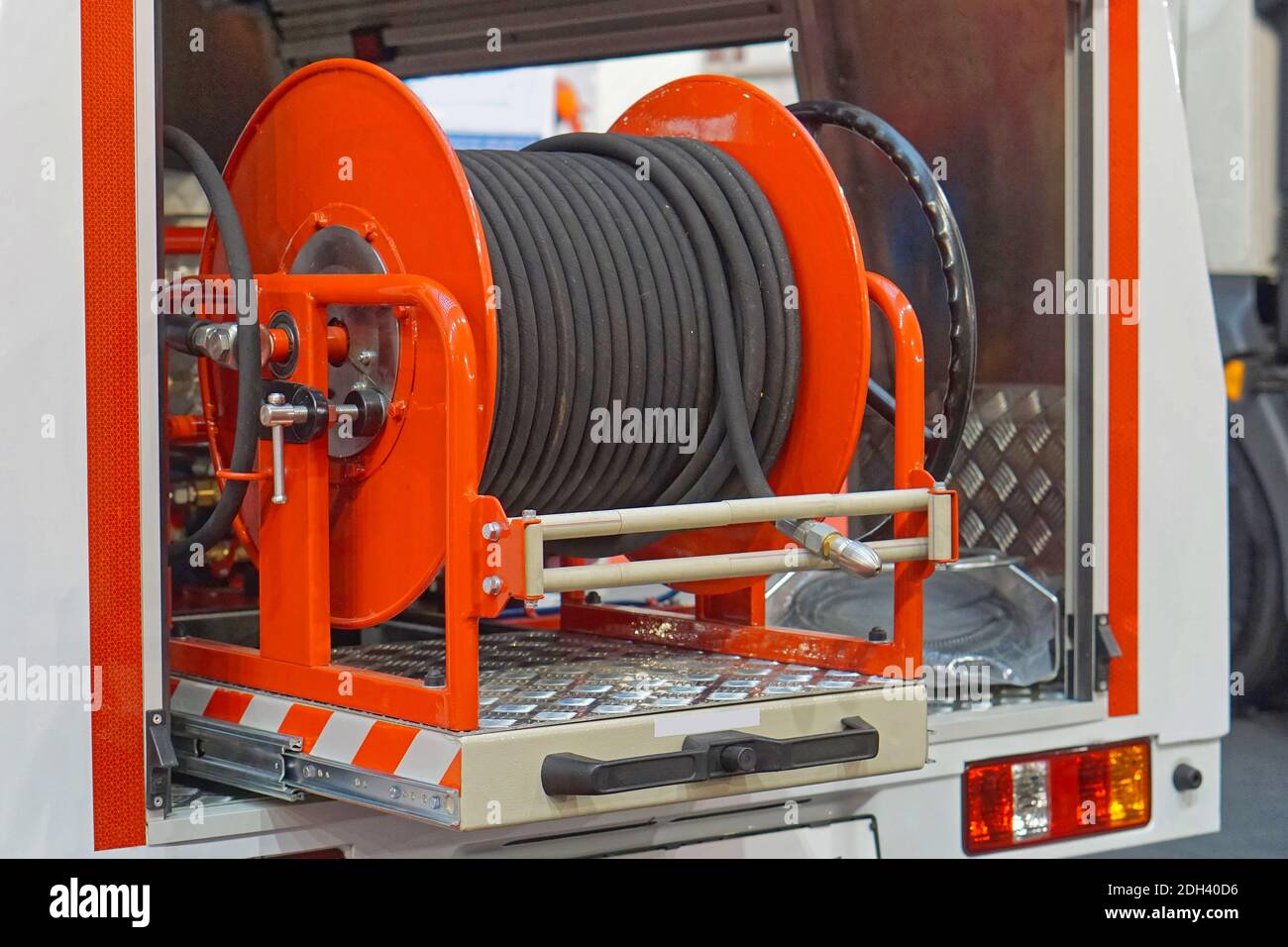 Fire hose reel hi-res stock photography and images - Alamy