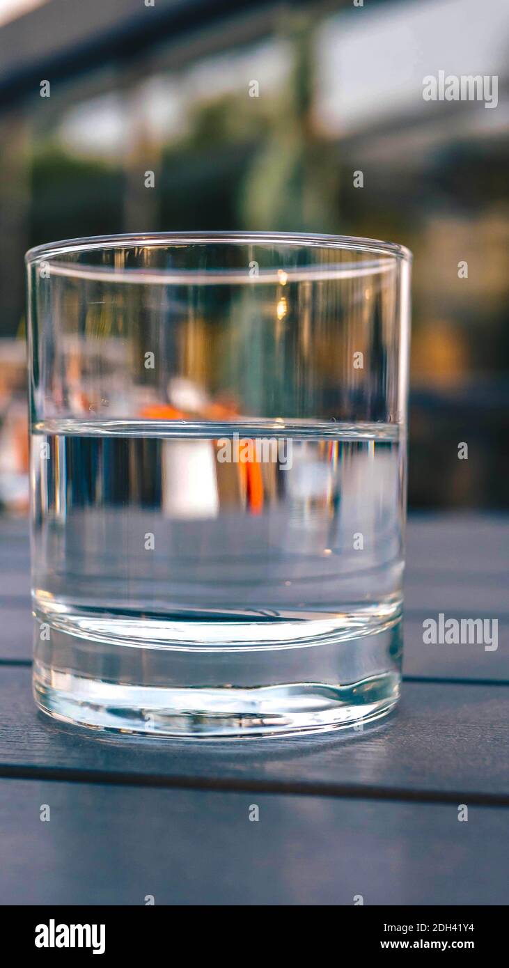 Glass with water close-up,mineral,natural water in a transparent glass ...