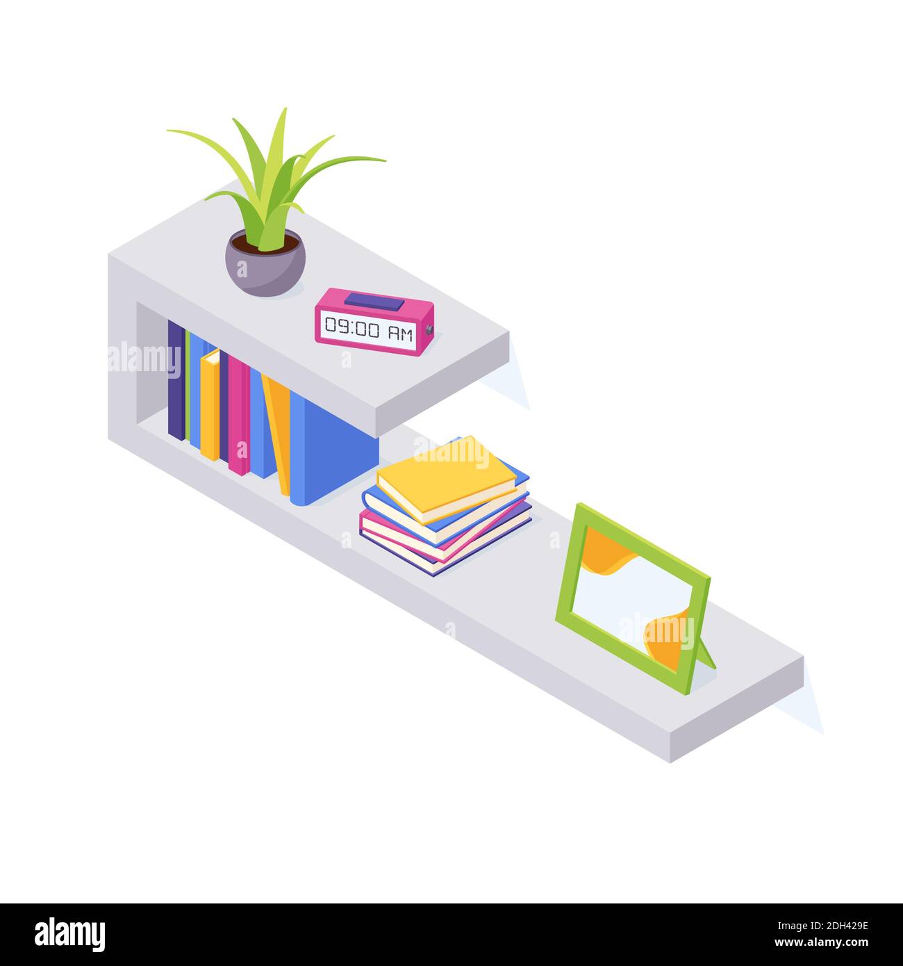 Book case cabinet Stock Vector Images - Alamy