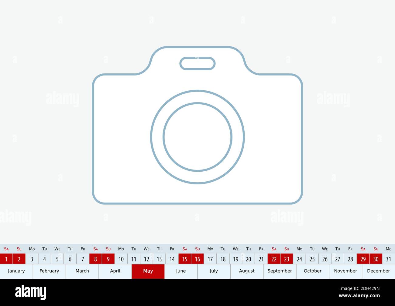 2021 calendar clean minimal Stock Vector Images - Alamy