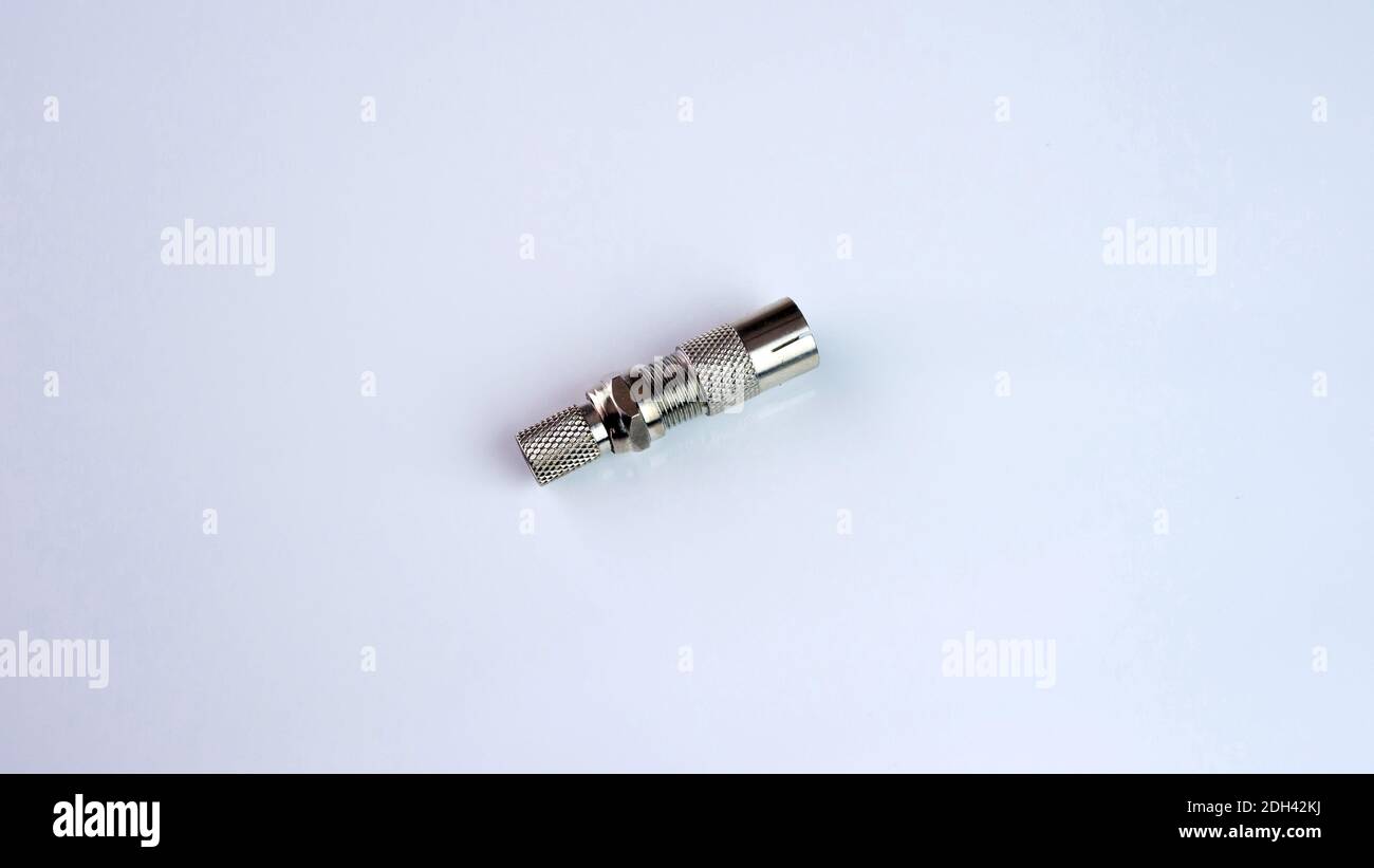 antenna adapter on a white background antenna Stock Photo - Alamy