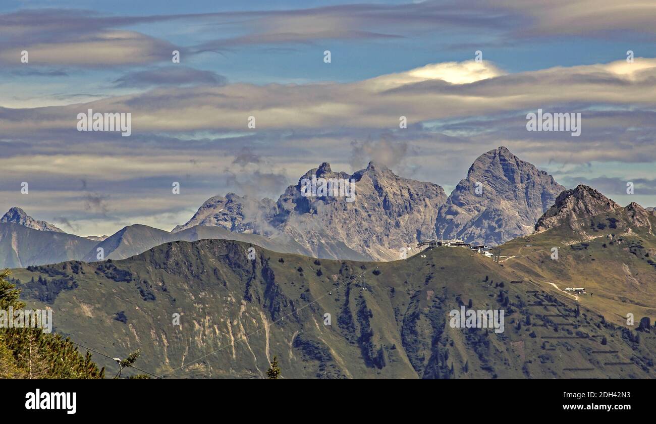 Alpine view from the Hohen Ifen Stock Photo - Alamy