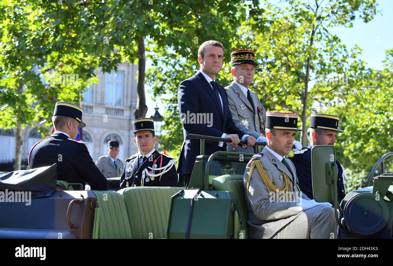 French President Emmanuel Macron and Chief of the Defence Staff, French ...