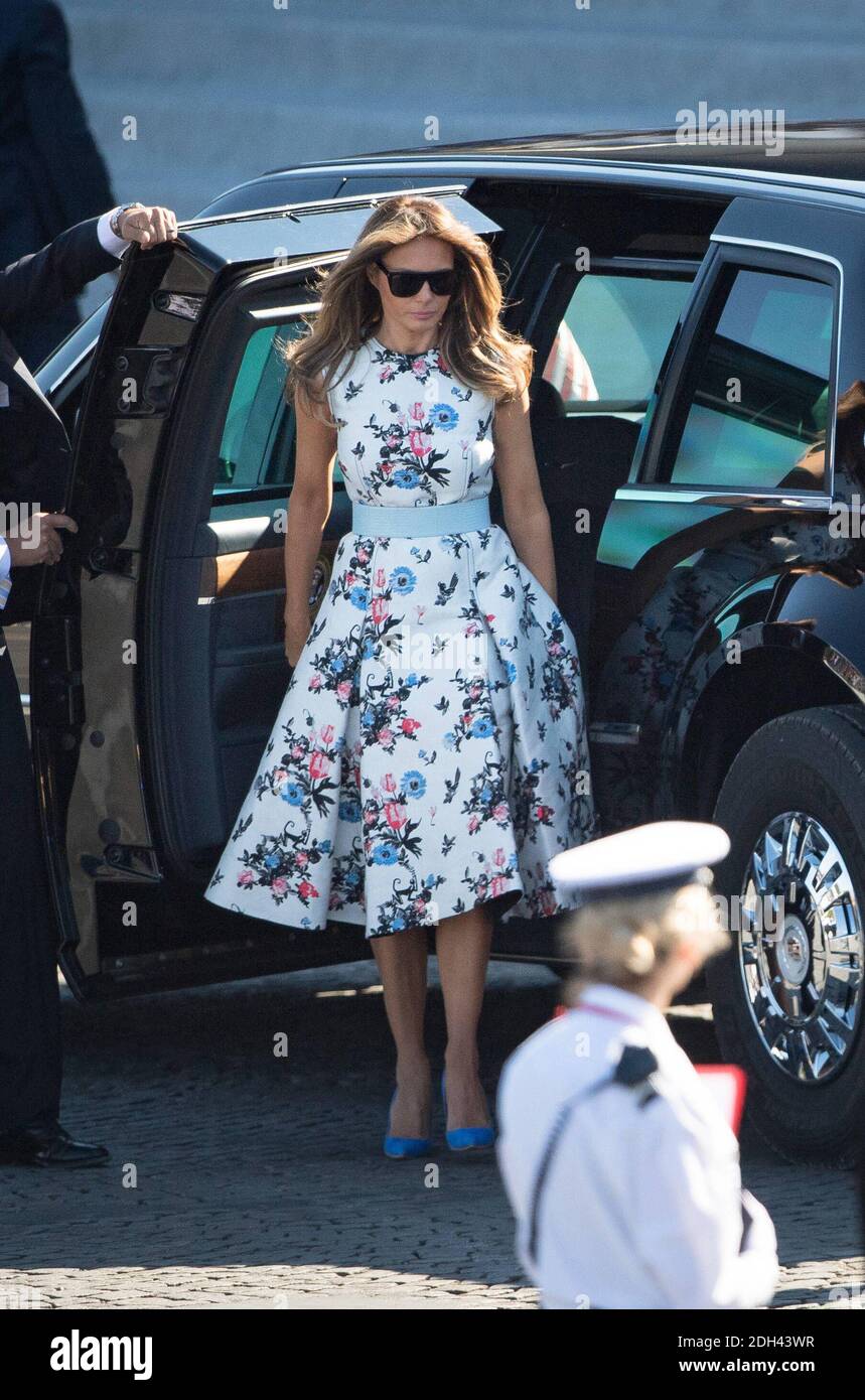 US First Lady Melania Trump arrives for the ceremony during the annual ...