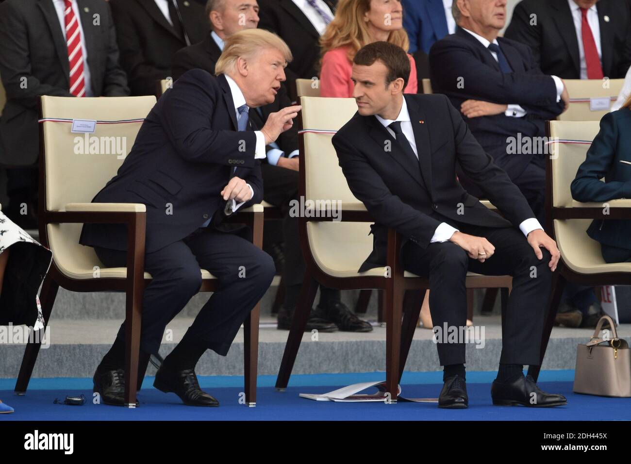 US President Donald Trump, First Lady Melania Trump and French ...