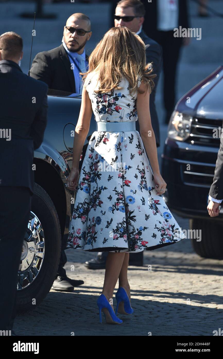 First Lady Melania Trump attends the annual Bastille Day military ...