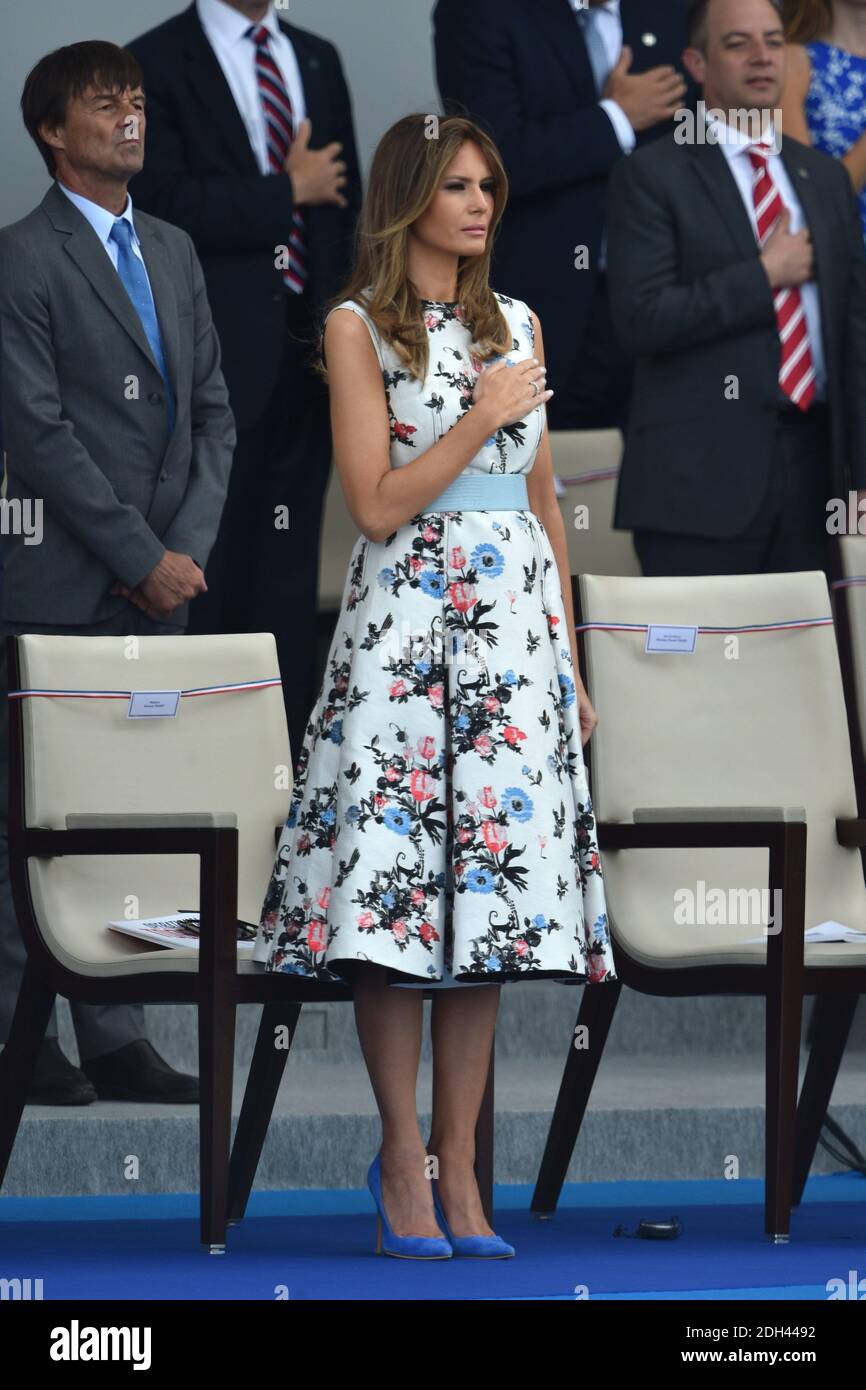 First Lady Melania Trump attends the annual Bastille Day military ...