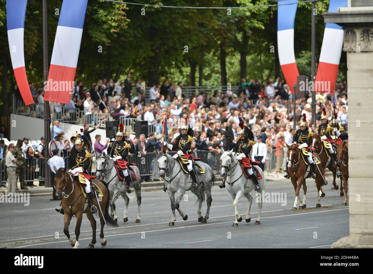 The annual Bastille Day military parade on the Champs-Elysees avenue in ...