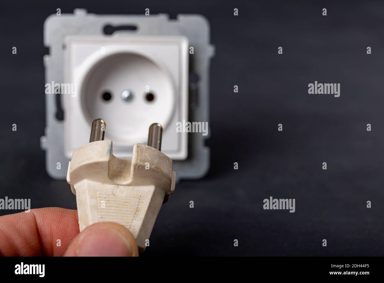 Plug and socket for powering various household appliances. Electrical ...